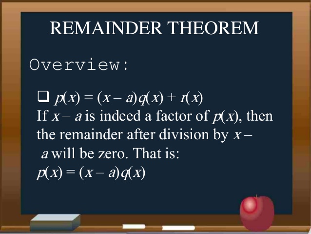 Practice :The Remainder Theorem and The Factor Theorem - cekrisna