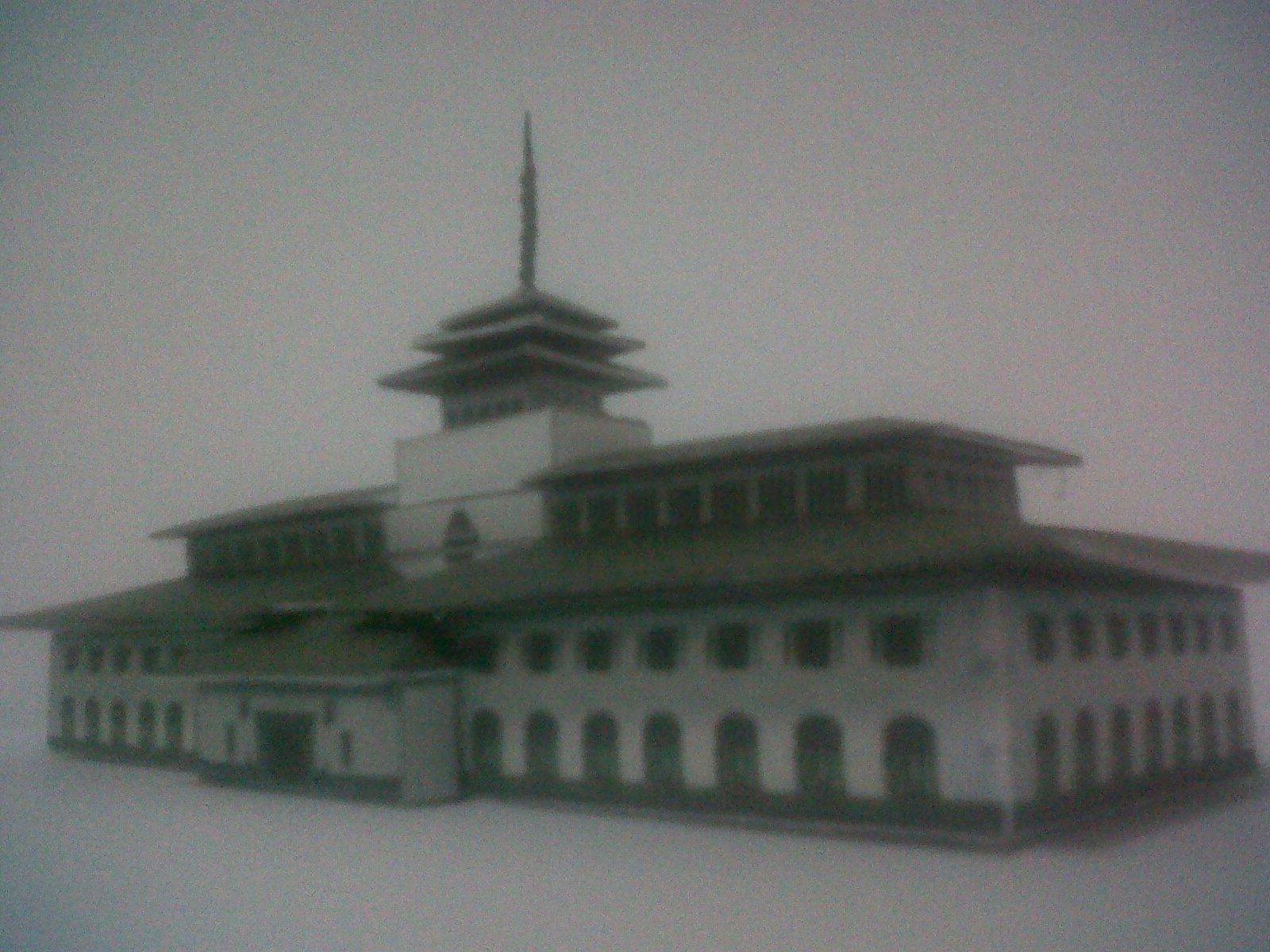 GOVERNEMENTS BEDRIJVEN (GEDUNG SATE) PAPERCRAFT