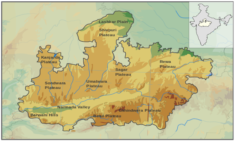 Explore Indialand: Geography Of Madhya Pradesh