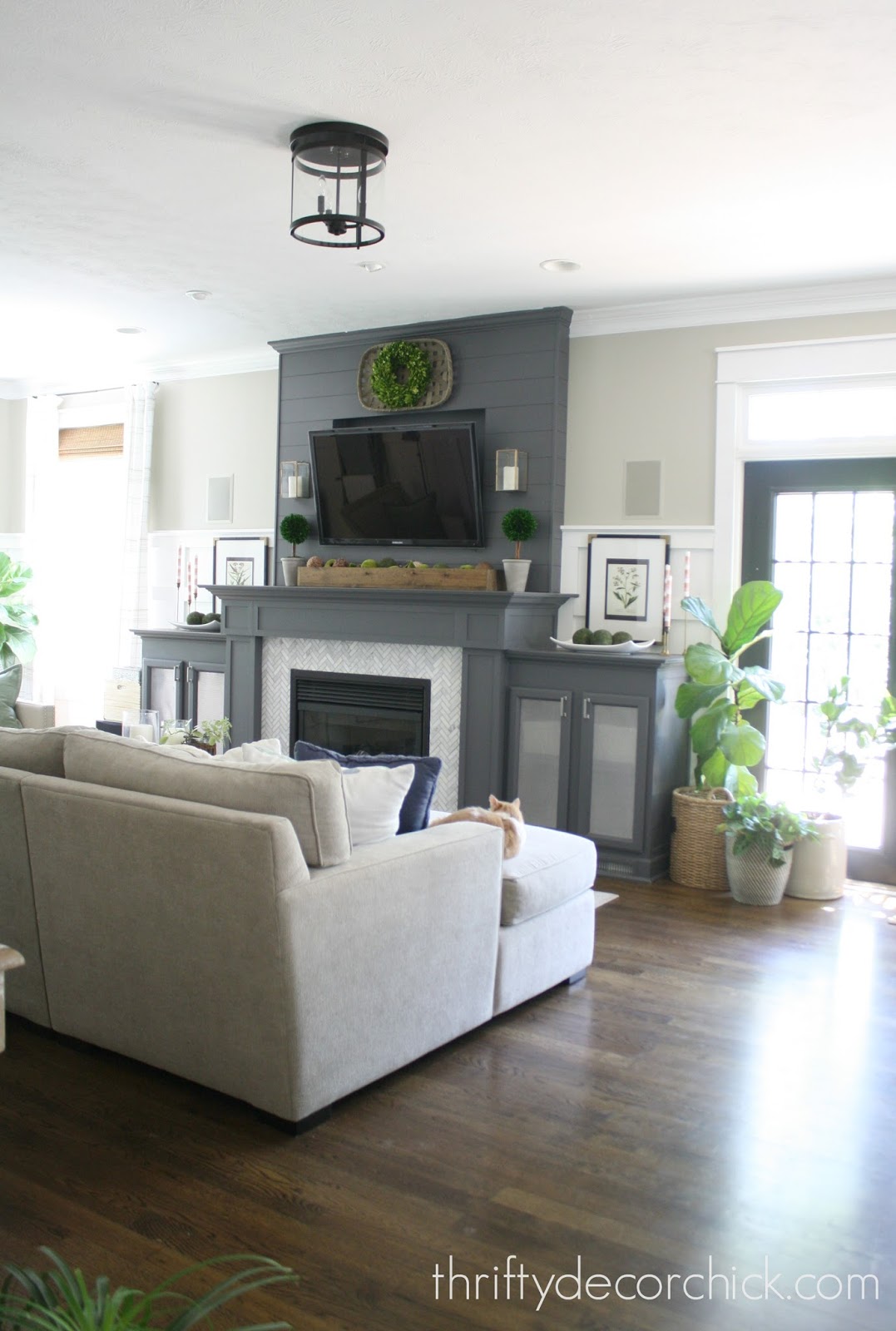 Mini family room makeover complete! | Thrifty Decor Chick | Thrifty DIY ...