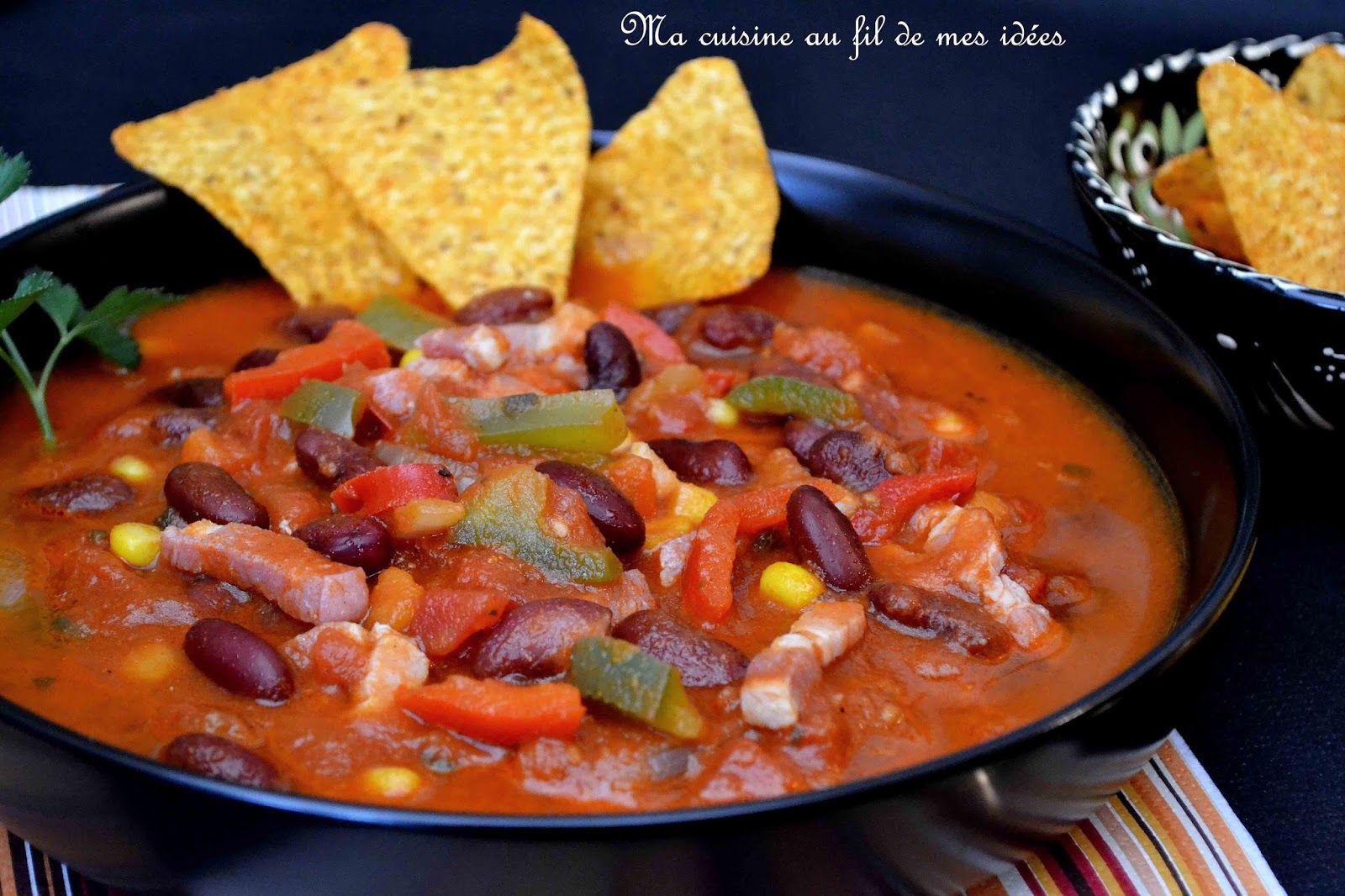 Ma cuisine au fil de mes idées...: Soupe-repas façon "chili con carne"