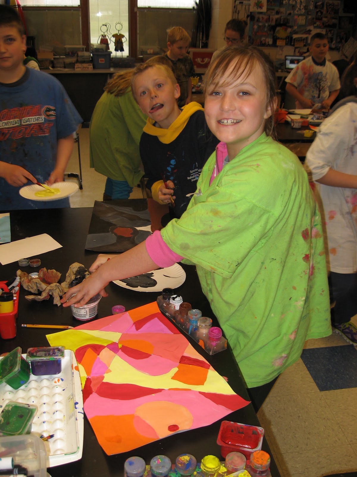 Jamestown Elementary Art Blog: 4th grade Kandinsky Abstract art