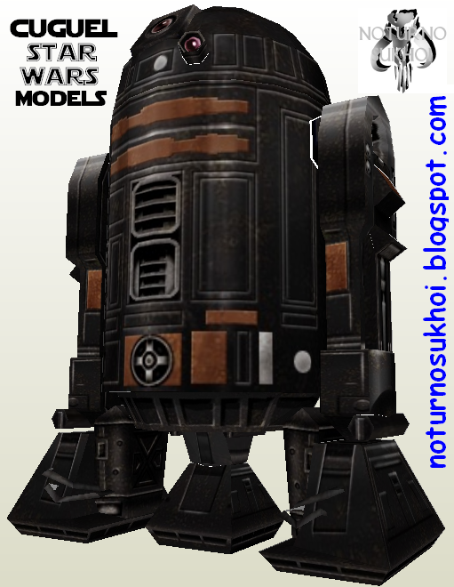 Noturno Sukhoi: Star Wars_R2-D2 Full Size Papercraft
