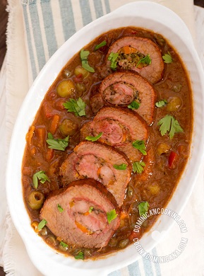 LOS FOGONES DE ALFONSO: CARNE DE VACA MECHADA