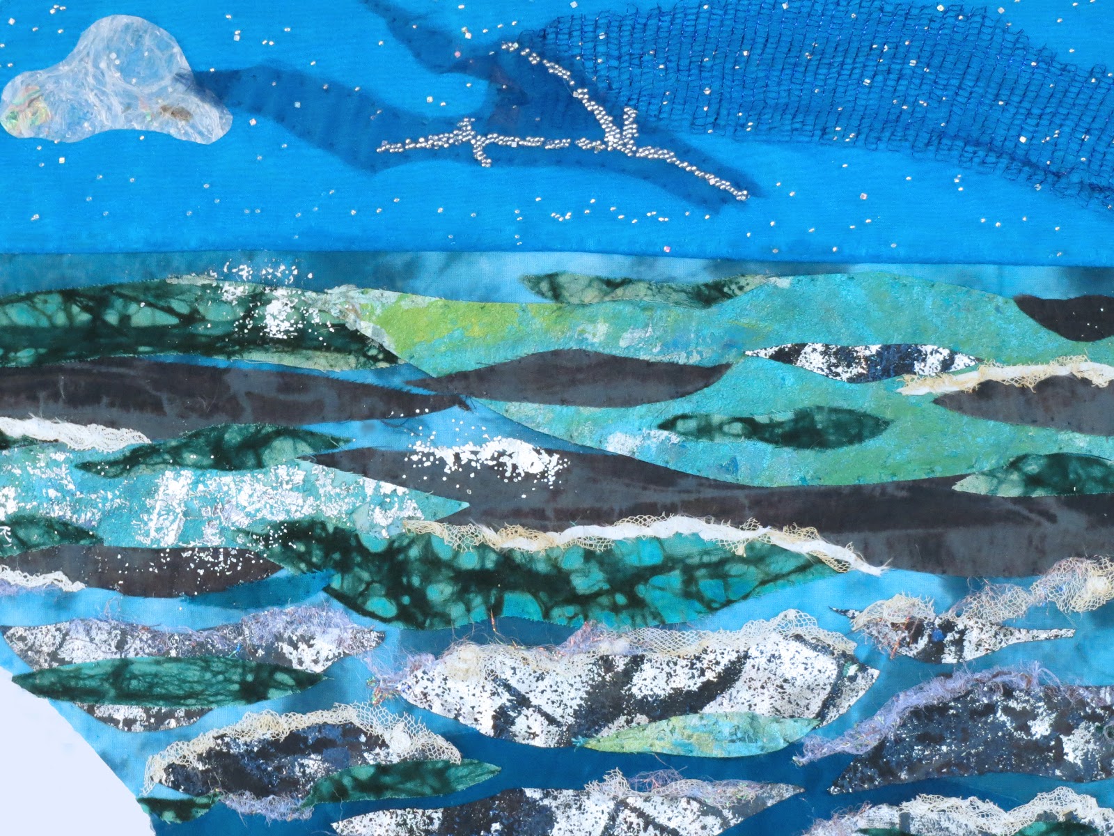 DEBORAH WEIR ••• FiberFly Textile Art: Sea and Sky