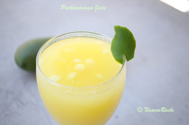 Pacha Manga Juice (Raw Mango Juice)