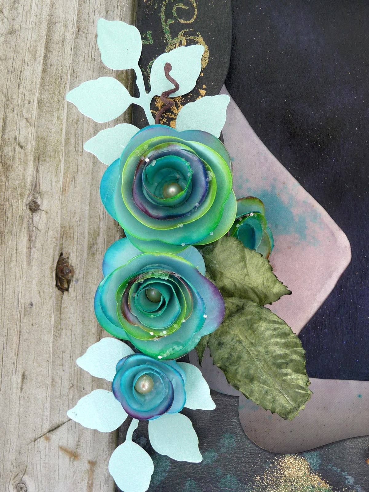 Mitralee: Tie Dye Paper Flower Tutorial Part Two