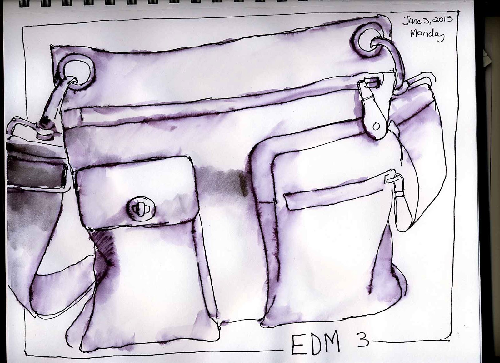 Prairie Girl Artist: Every Day Matters 3-Drawing the Purse