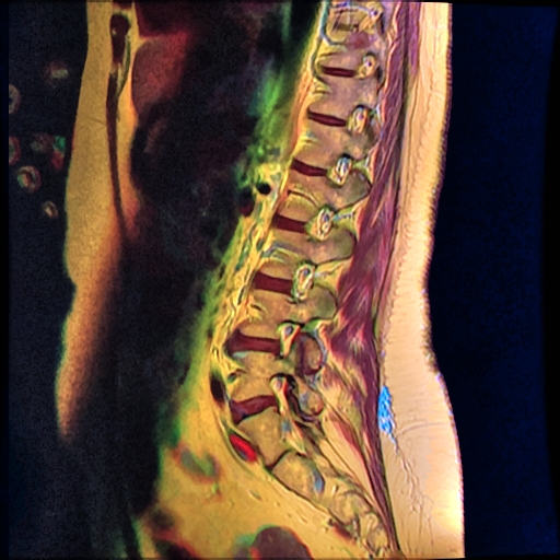 Nevit's blog: Color MRI of the Lumbar vertebrae