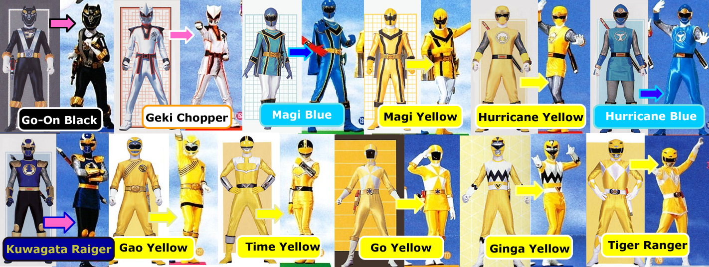 Gokaiger Yellow And Pink