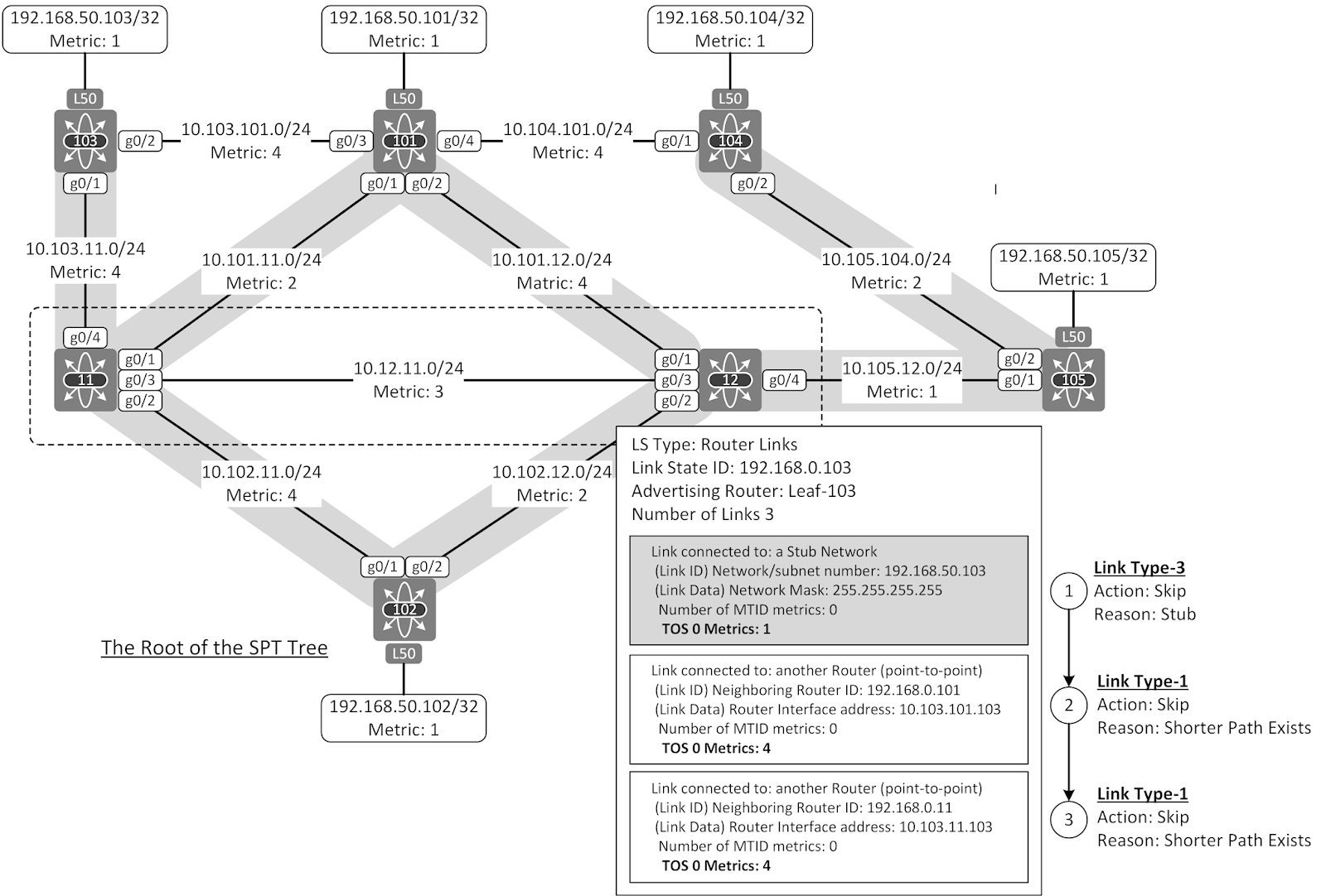 The Network Times Vxlan Underlay Routing Part I Ospf And Dijkstra Spf Algorithm