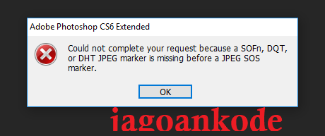Mengatasi JPEG Marker Is Missing Di Photoshop Saat Membuka Gambar ...