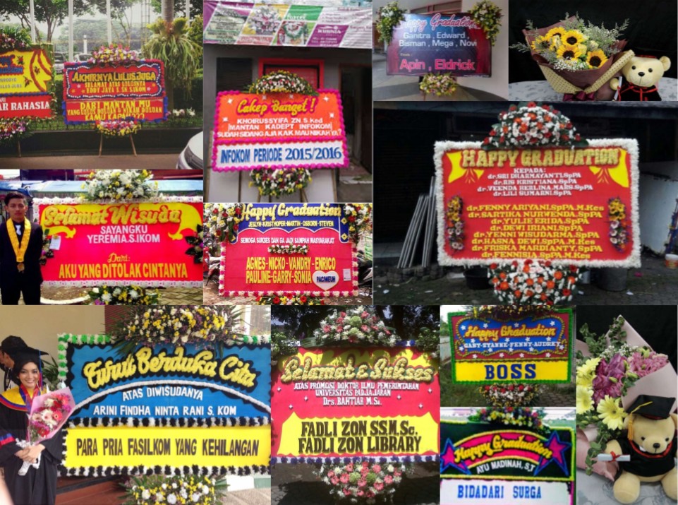 Papan Bunga Graduation - 15 Bunga Online