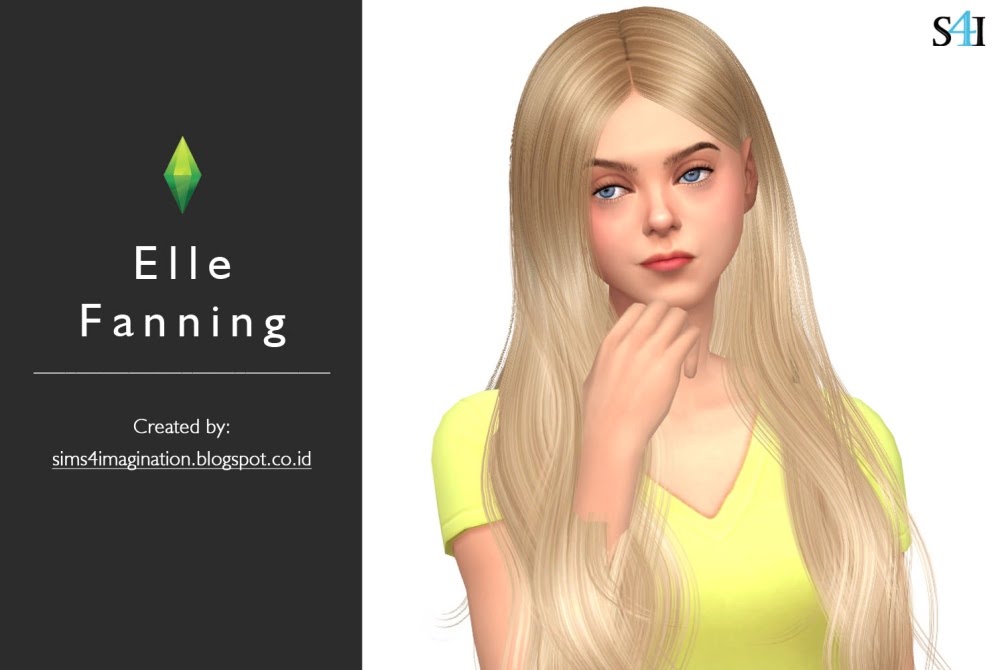My Sims 4 CAS: Elle Fanning - Imagination Sims 4 CAS
