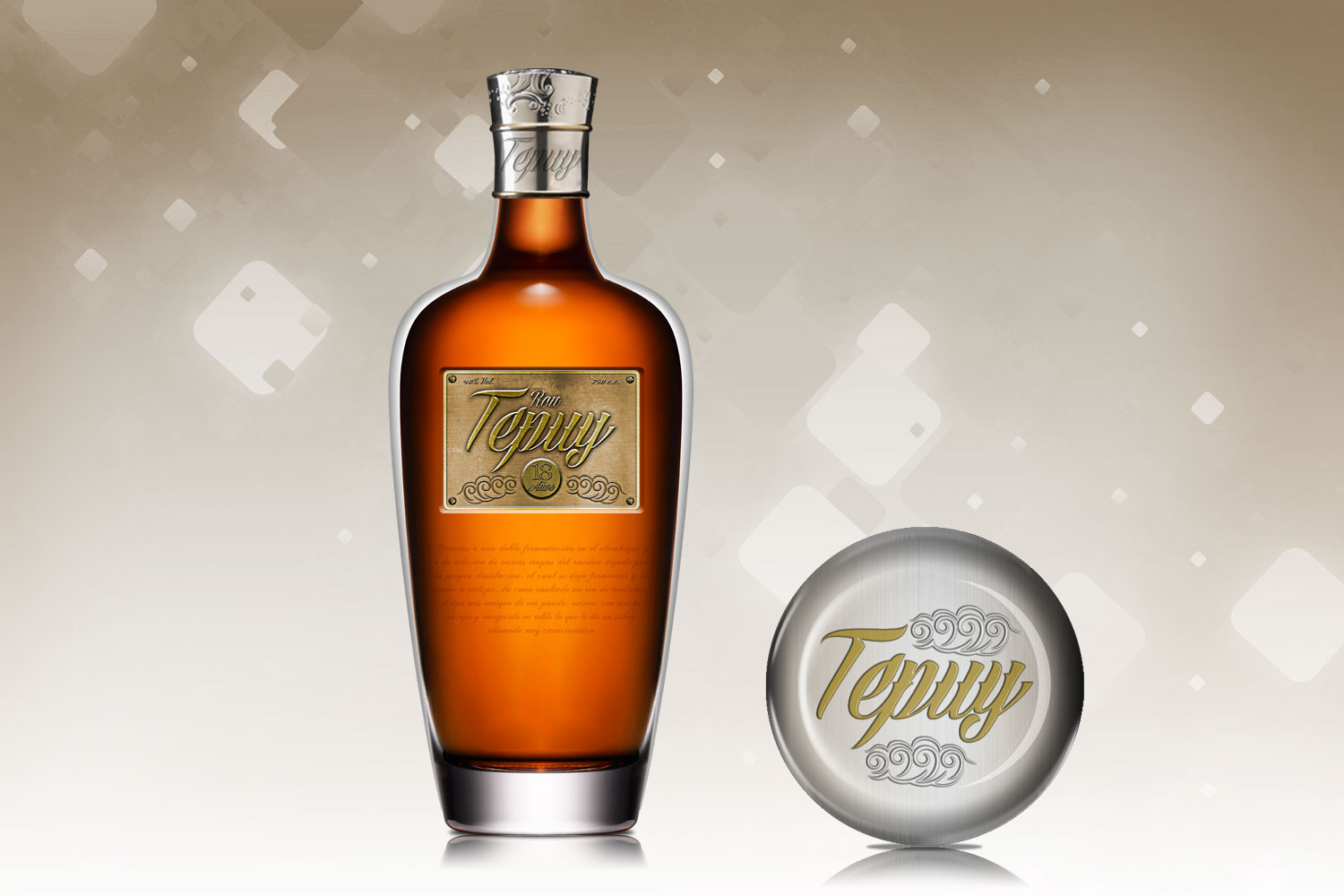 licores: Ron Tepuy 18 años.