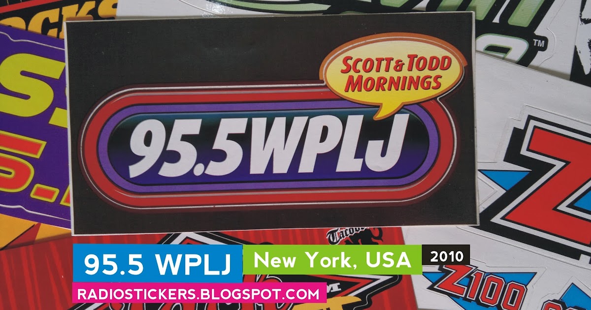RADIO station stickers... and more!: 95.5 WPLJ, New York (1990s-2010)