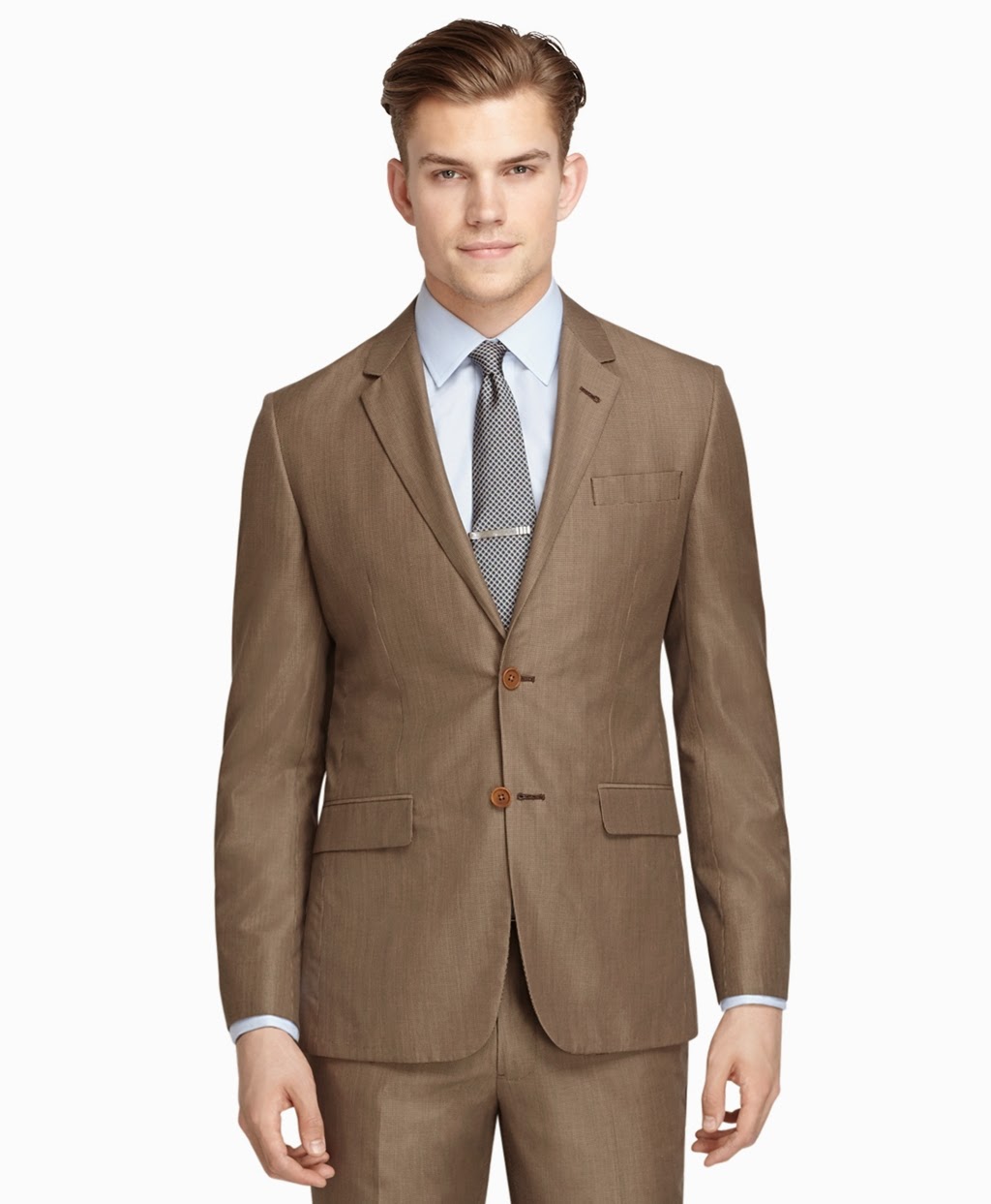 MISS CAVENDISH: Tan Suits for Summer