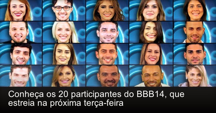 Jampaonline: Globo divulga os novos participantes para o BBB14