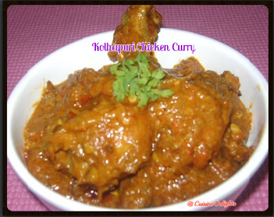 Kolhapuri Chicken Curry - Cuisine delights
