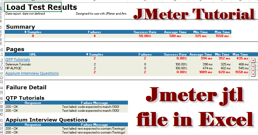 How To Open Jmeter Jtl File In Excel Example