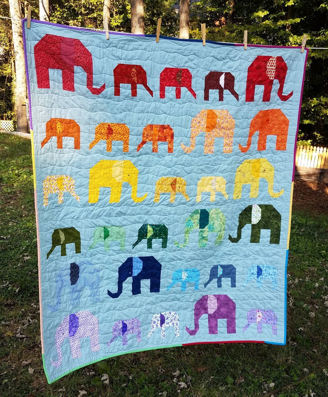 The Darling Dogwood: Rainbow Elephant Parade