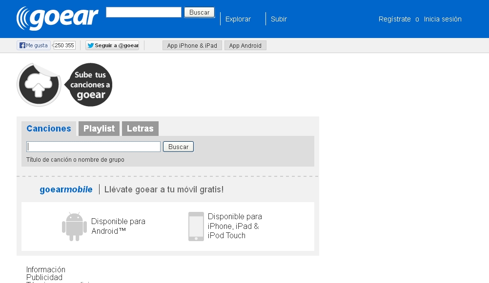HD Virtual 4: http://www.goear.com/pt - Compartilhamento de Música