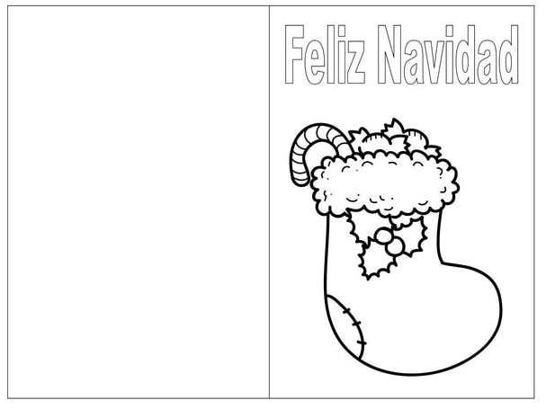 Fichas de Primaria: Tarjetas de navidad para colorear