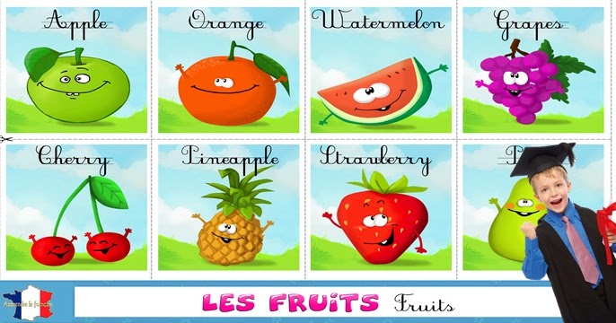Apprendre fruits en français | Application d'android