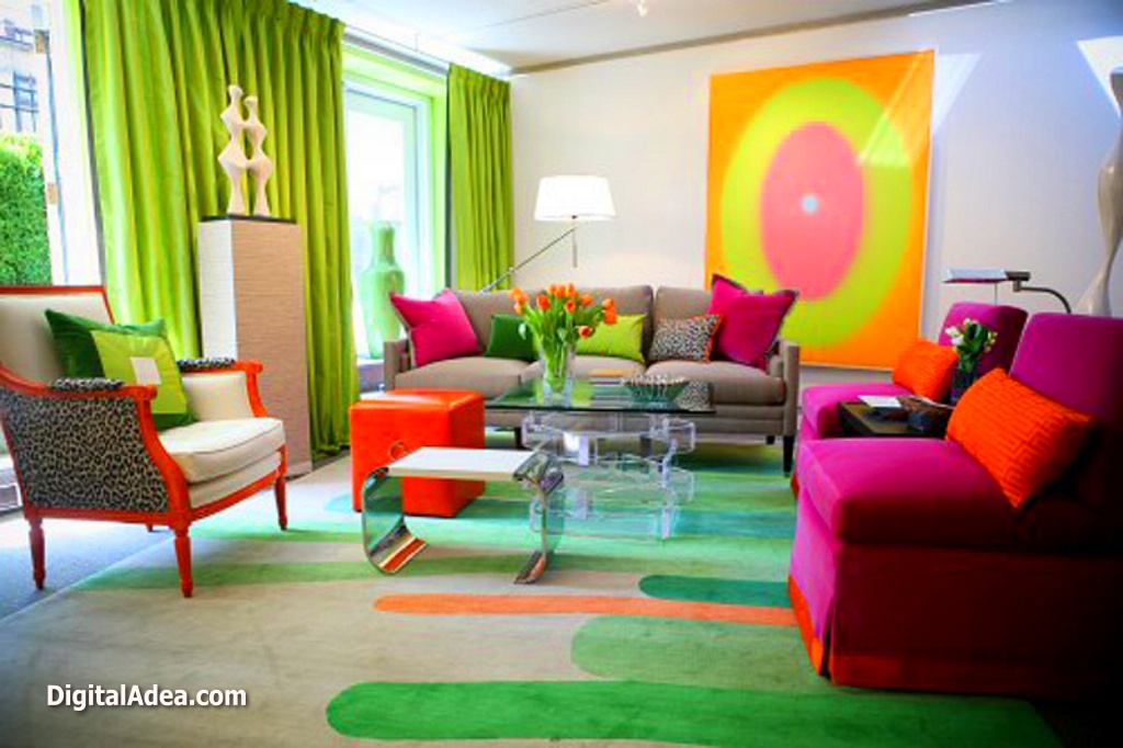 Bricolage e Decoração: Ideias de Decoração para Salas Coloridas