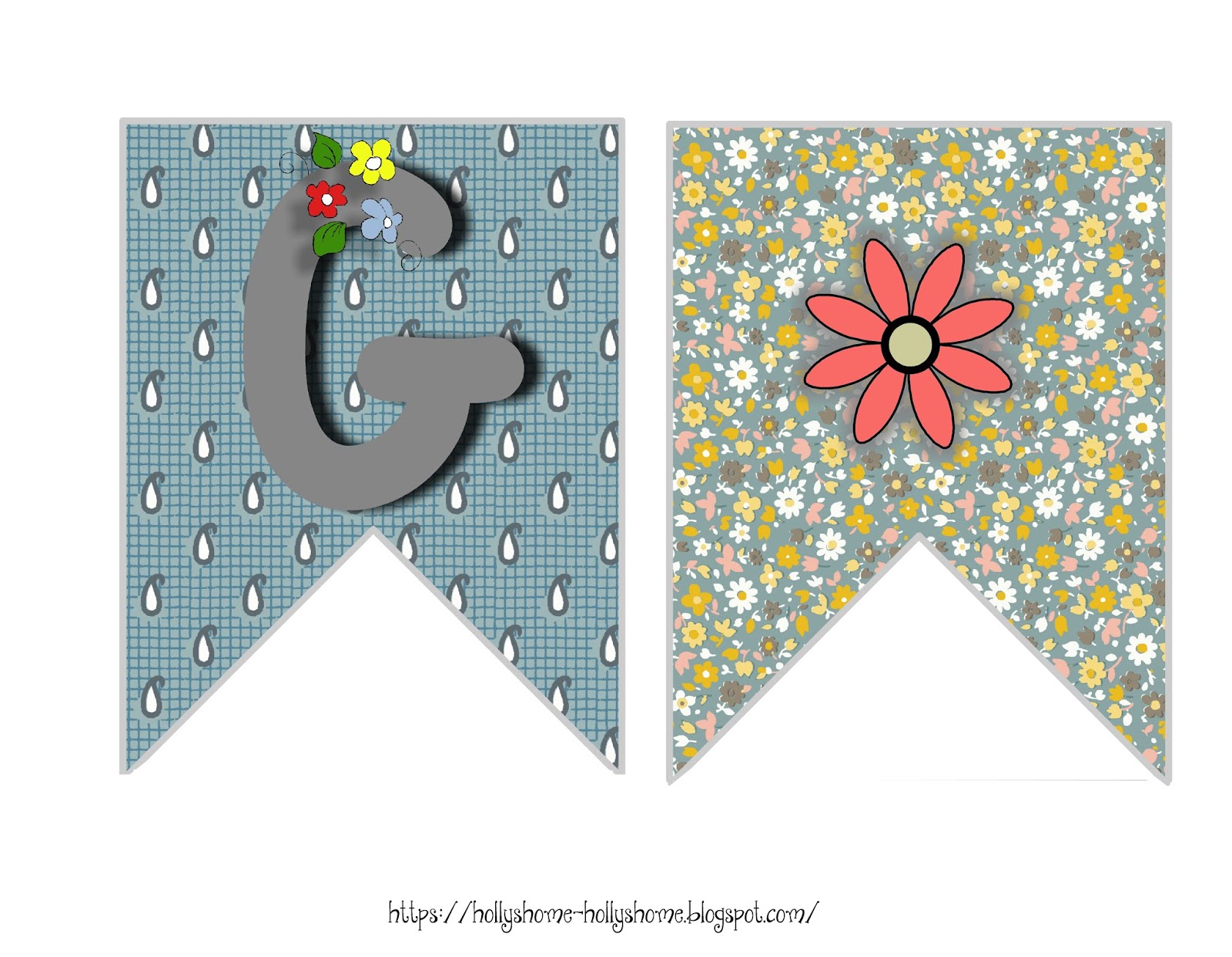 HollysHome Family Life: Hello Spring - Free Printable Banner From ...