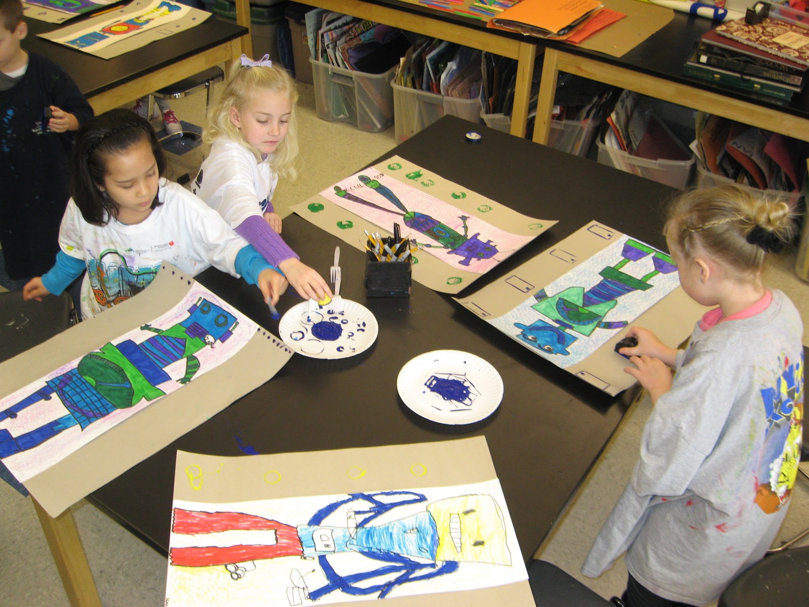 Jamestown Elementary Art Blog: 2nd Grade Da Vinci Invented Robots