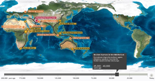 Maps Mania: Out of Africa - The Story of Human Migration