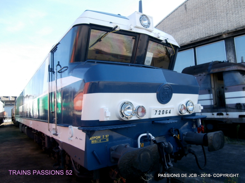 TRAINS-PASSIONS 52: DEPOT DE CHALINDREY CC 72084- 72064