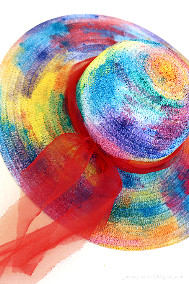 Colorful summer hat - Journey into Creativity
