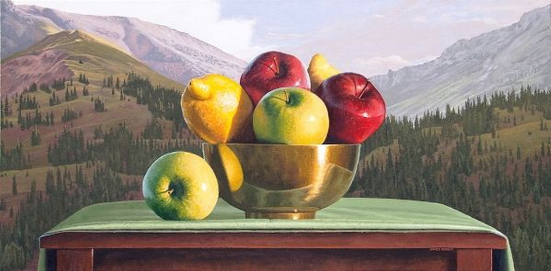 El arte es su máxima expresión : Bodegones de frutas en paisajes ...