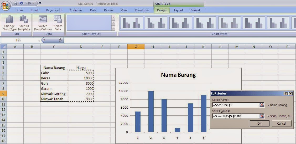 Membuat Chart di Excel | Free Excel Tutorial and Tempelate