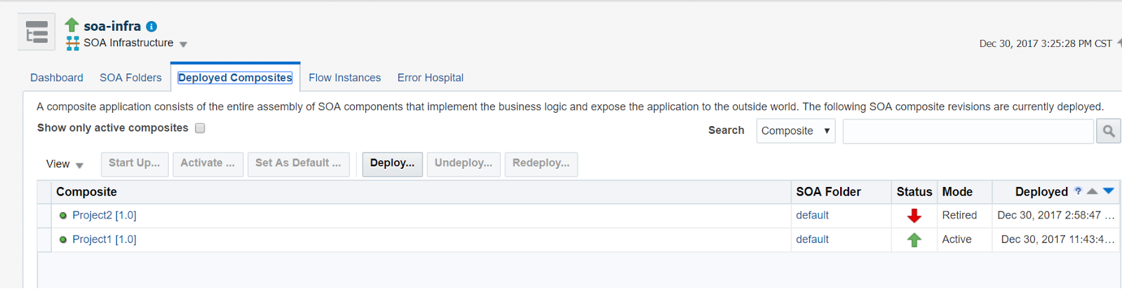 Oracle SOA Suite - Changing the state and mode of a composite through JAVA.