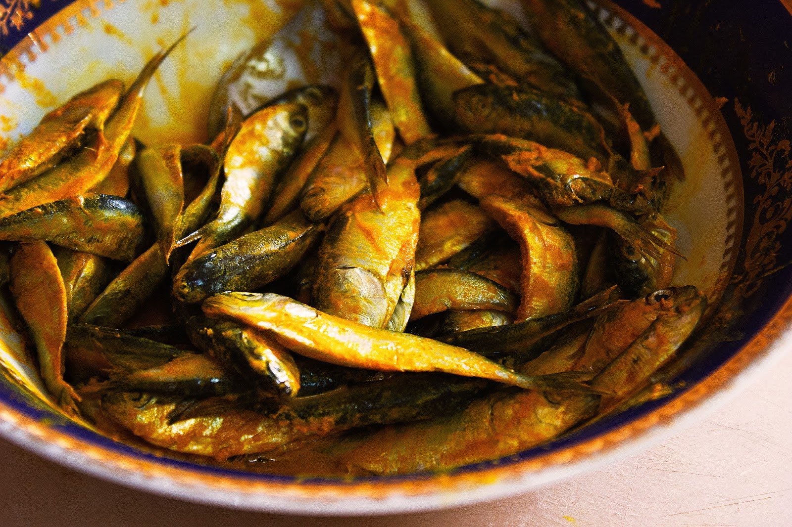 Chuno Macher Jhal / Small Fish Spicy Dry Curry