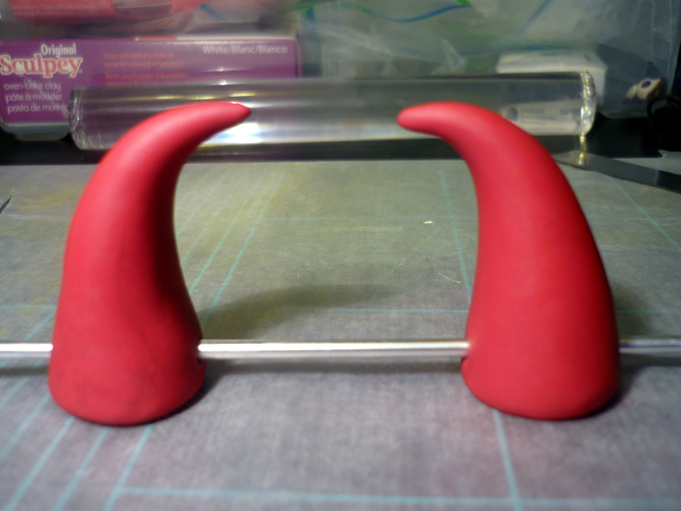 Sarcastic Crafting: Polymer Clay Horns Tutorial