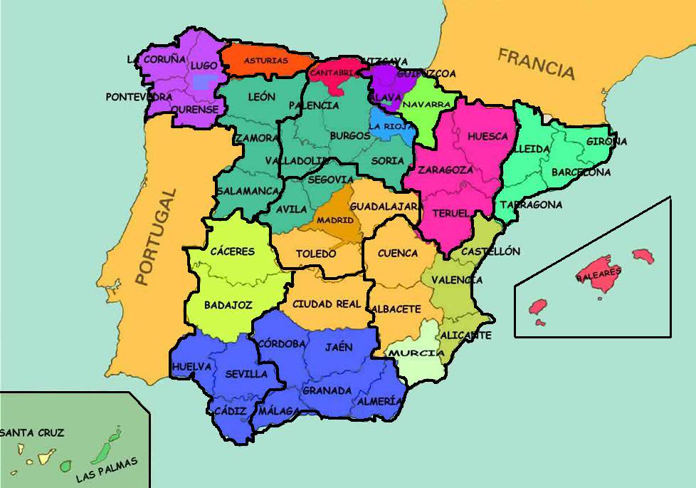 Mapa De Espana Provincias Provincias Resuelto Mapa De Espana Images