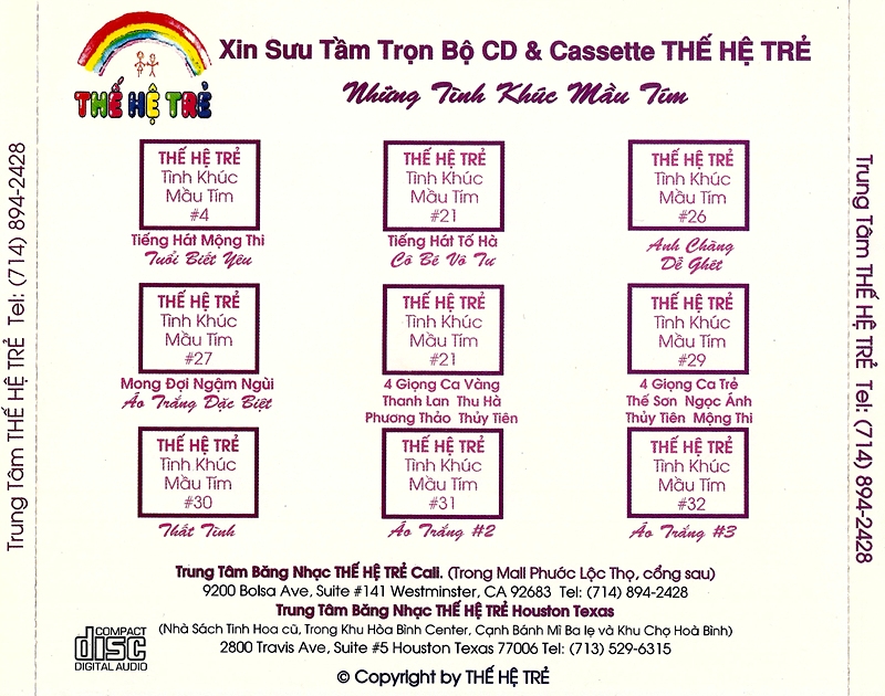 Thế Hệ Trẻ CD 026 - VA - Anh Chàng Dễ Ghét ~ Cover Nhạc Việt