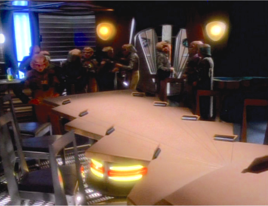 The Ferengi Costumes Of Star Trek: Deep Space Nine: Quark's Bar Table