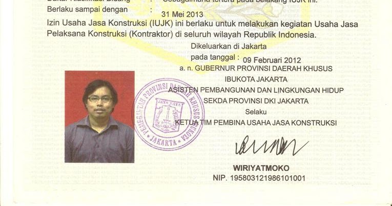 SIUJK ( Surat Izin Usaha Jasa Konstruksi ) ~ Jasa Perizinan Sumatera Utara