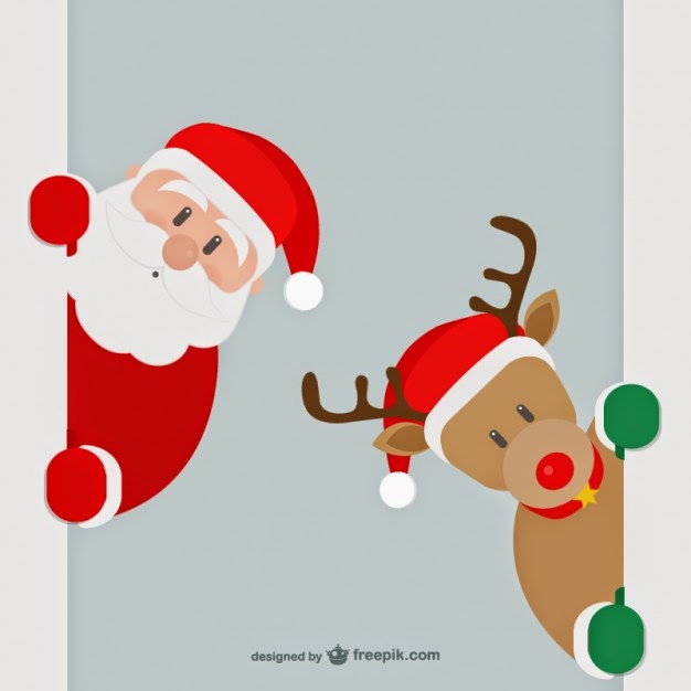 Santa Claus y los renos - Vector Gratis | Vectores | Vectores gratis ...