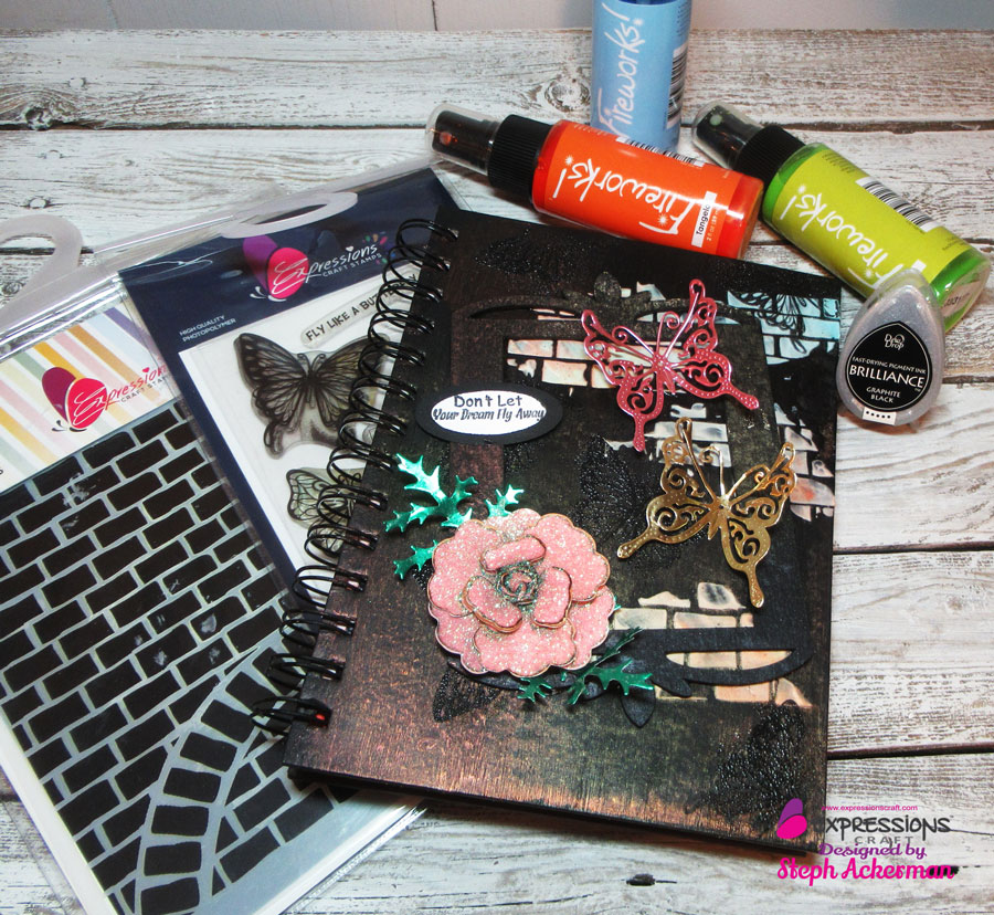 Expressions Craft: Mixed Media Journal with Expressions Crafts