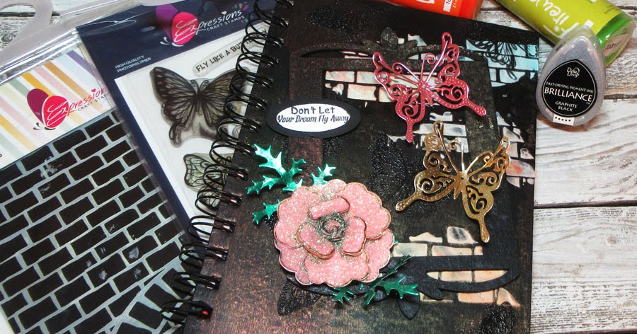 Expressions Craft: Mixed Media Journal with Expressions Crafts