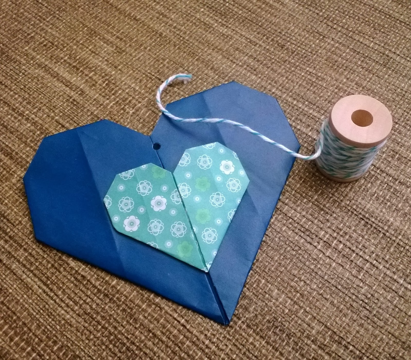 Arte Diem (Craft the Day): Origami Double Heart