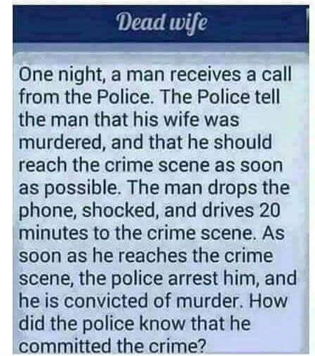 Viral Story: Dead wife riddle...: Read the story..