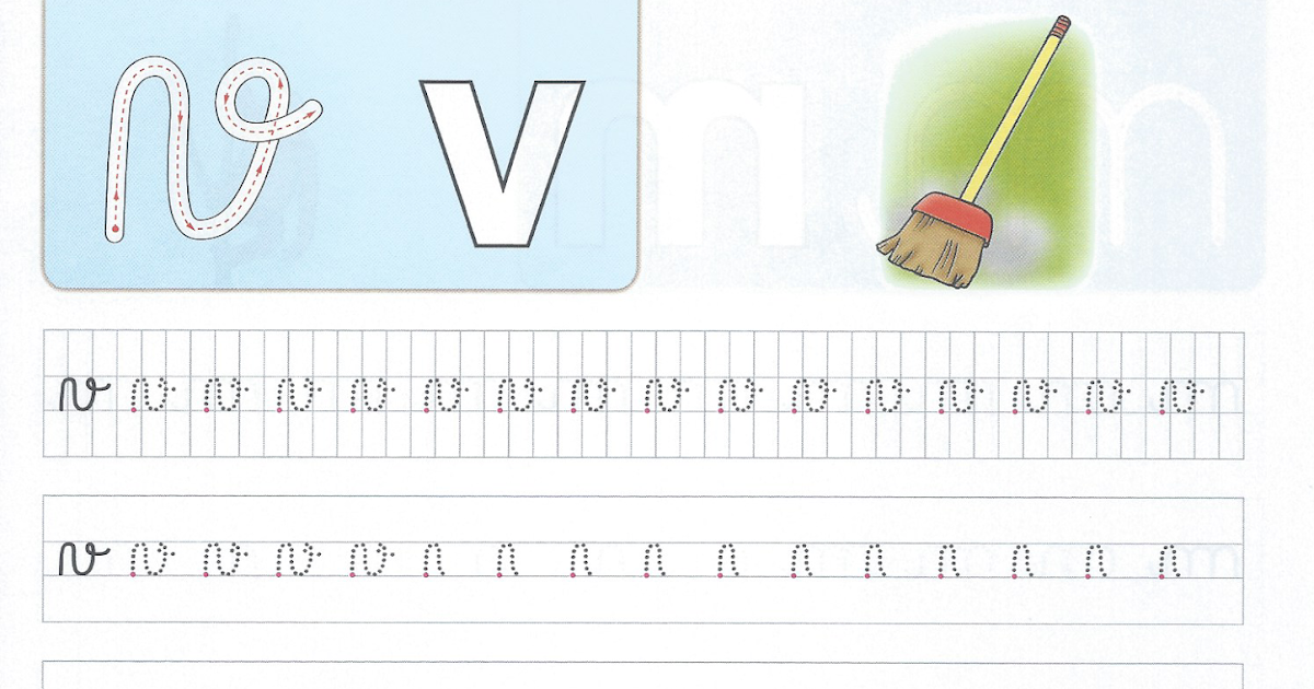 Aprende Brincando: Caligrafia - Letra V