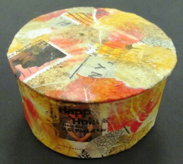 ARTISUN: Paper Mache' Collaged Boxes - Student Work